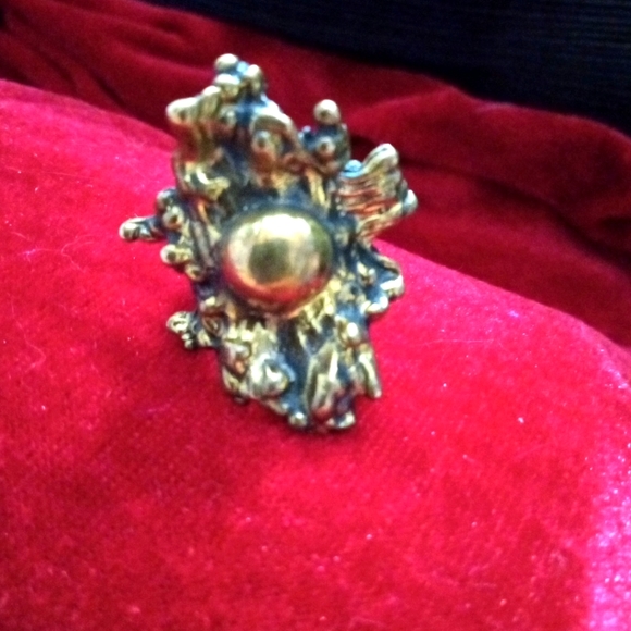 Pantti Sarpaneva | Jewelry | Pantti Sarpaneva Vintage Bronze Brutalist ...